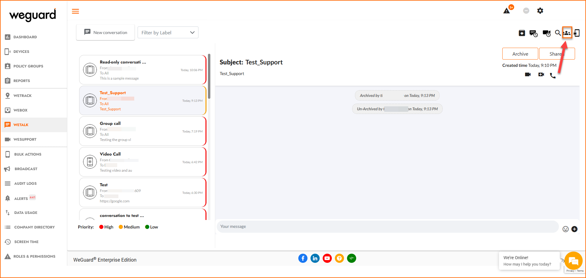 WeTalk – Messaging, Audio & Video Communication